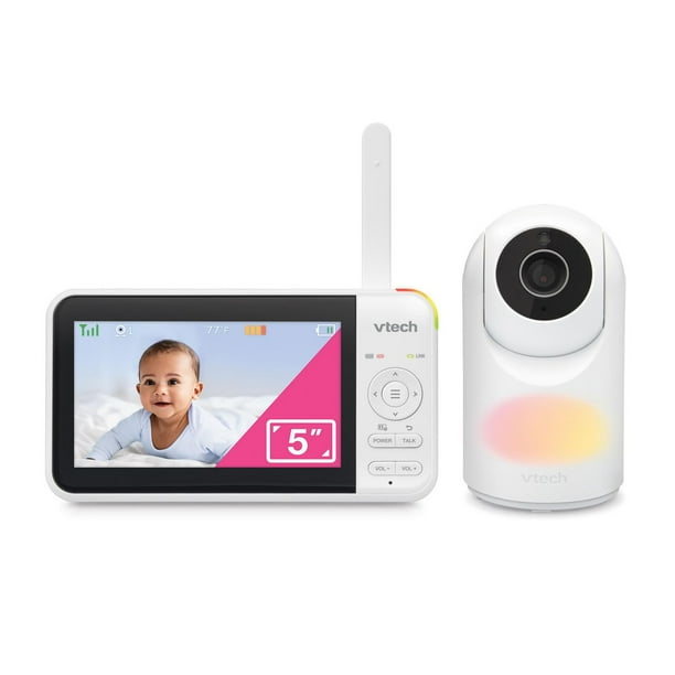 VTech VM5267 5” Digital Video Baby Monitor with Pan and Tilt and Night ...