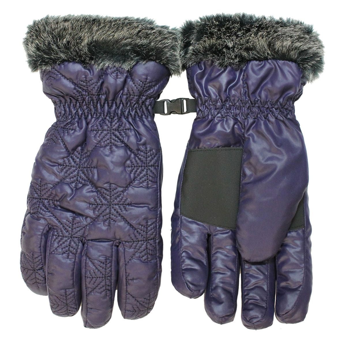 George Women's Snowflake Quilted Ski Gloves | Walmart Canada