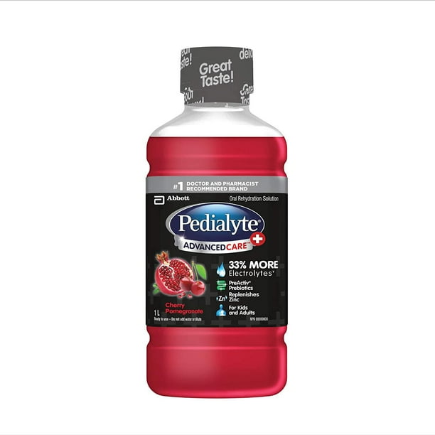 Pedialyte AdvancedCare Plus Ready-to-Drink Electrolyte Solution Cherry ...