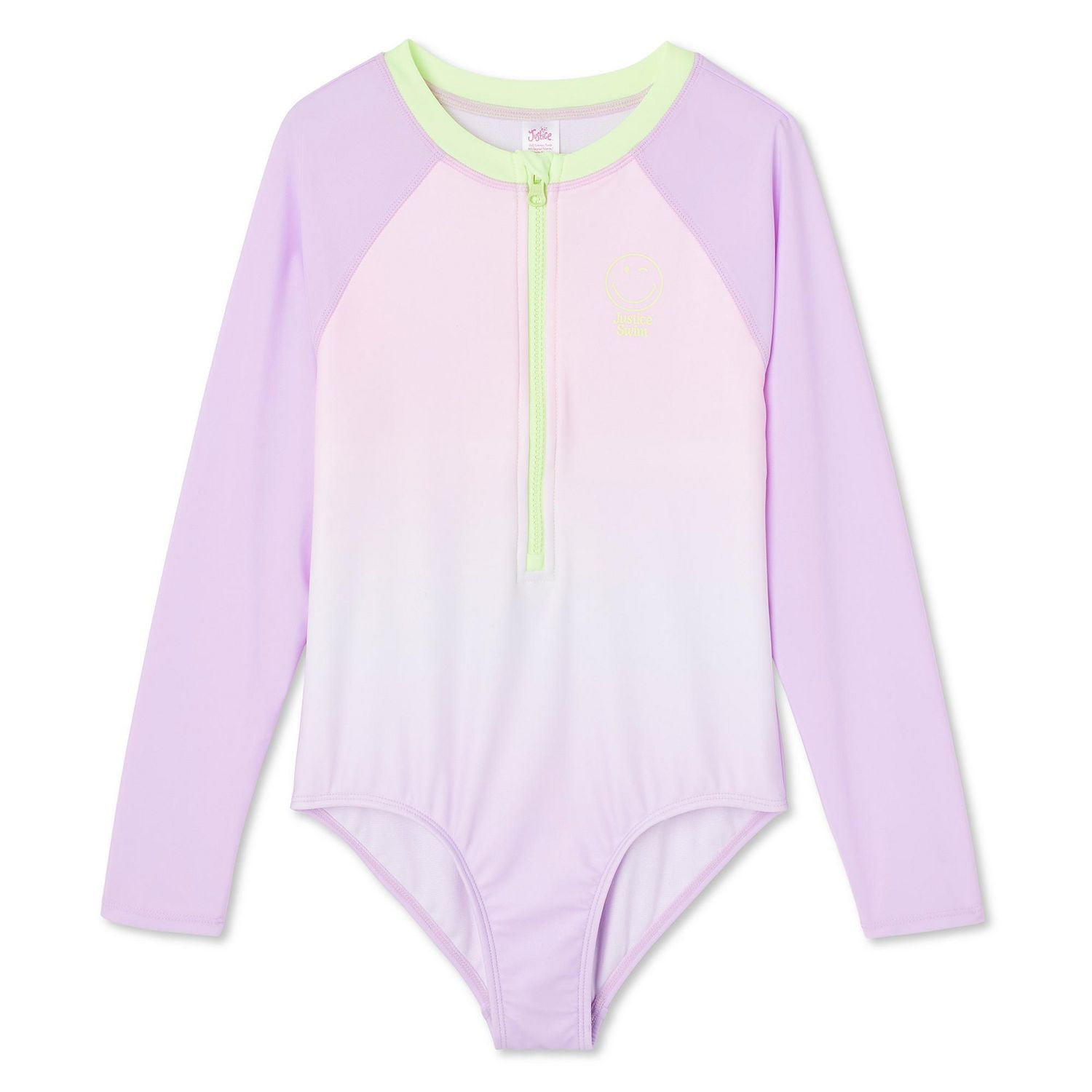 Justice Girls' Long Sleeve Rash Guard 1-Piece - Walmart.ca