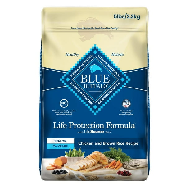 Blue Buffalo Life Protection Formula Natural Senior Dry Dog Food ...