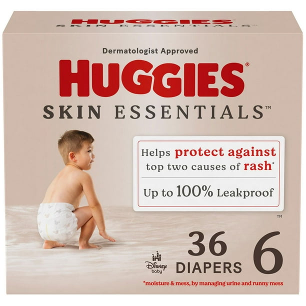 Huggies Skin Essentials Baby Diapers, Sizes: N-6, 76-36 Count, Sizes: 1 ...