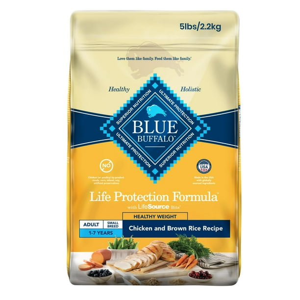 BLUE Life Protection Formula Small Breed Adult Healthy Weight Dry Dog ...