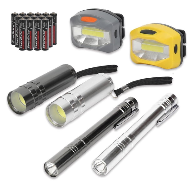 WorkPro Aluminum Flashlight & Headlamp & Penlight Combo - Walmart.ca