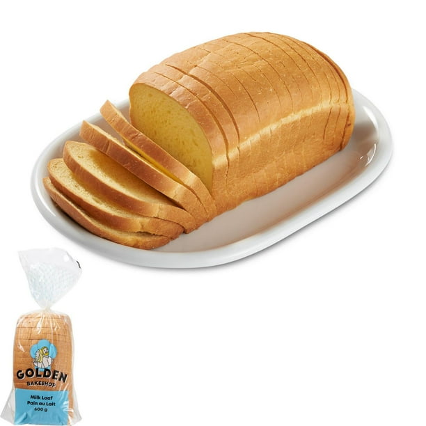 Golden Bakeshop Milk Loaf Bread, 600 g - Walmart.ca