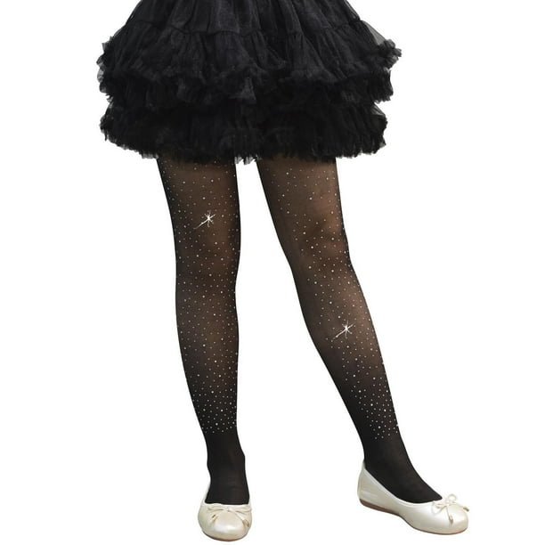 RHINESTONE OPAQUE TIGHTS - BLACK - Walmart.ca
