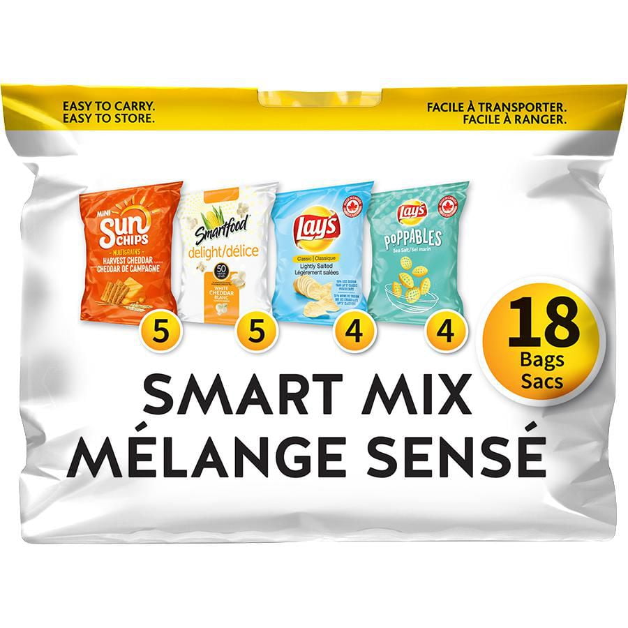 Frito Lay Variety Packs Smart Chip Mix 18ct Flavoured Snacks | Walmart ...