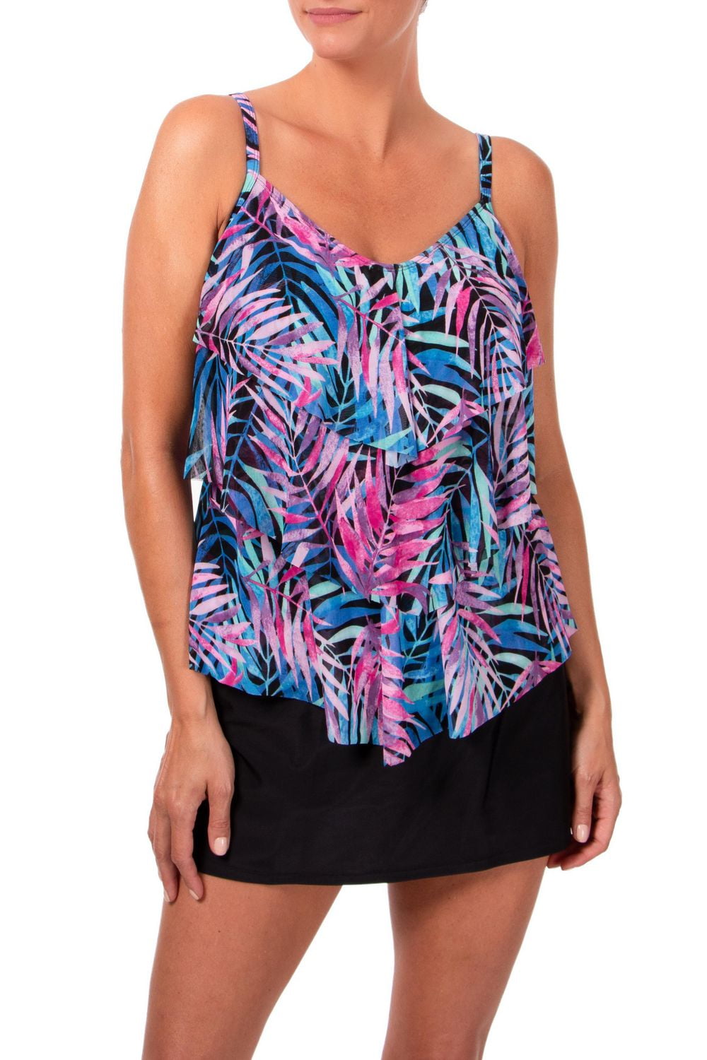 Ibiza Triple Tier C/D Cup tankini with a triple tier mesh is very ...