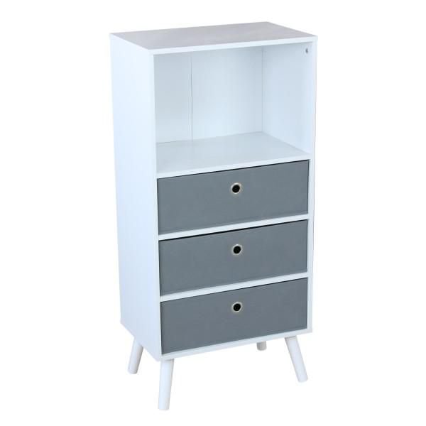 3 Cube Shelf with Three Bins, White - Walmart.ca