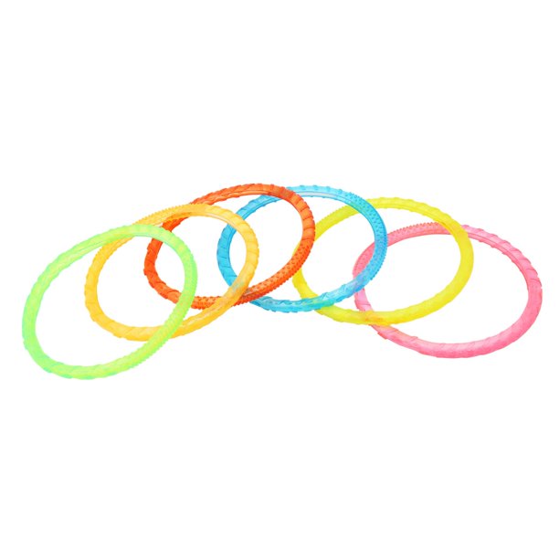 Play Day Dive Rings Six Pack Summer Time Pool Fun Ages 3+, Six pack ...