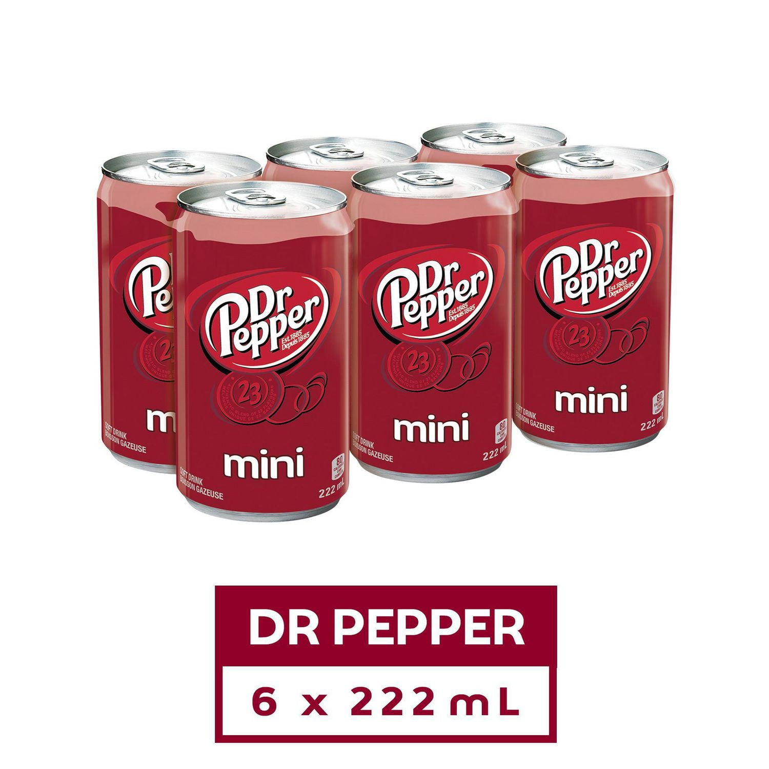 Dr Pepper, 6 x 222 mL cans | Walmart Canada