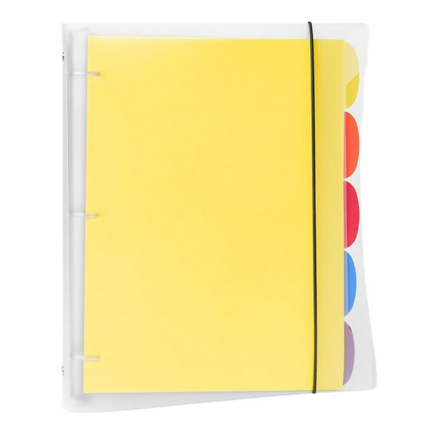 Pen+Gear 1" Poly Binder W/Tabs, 1" binder; round ring; PVC-free ...