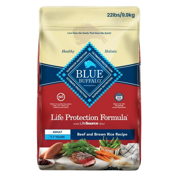 Blue Buffalo Life Protection Formula Beef Natural Dry Dog Food for ...