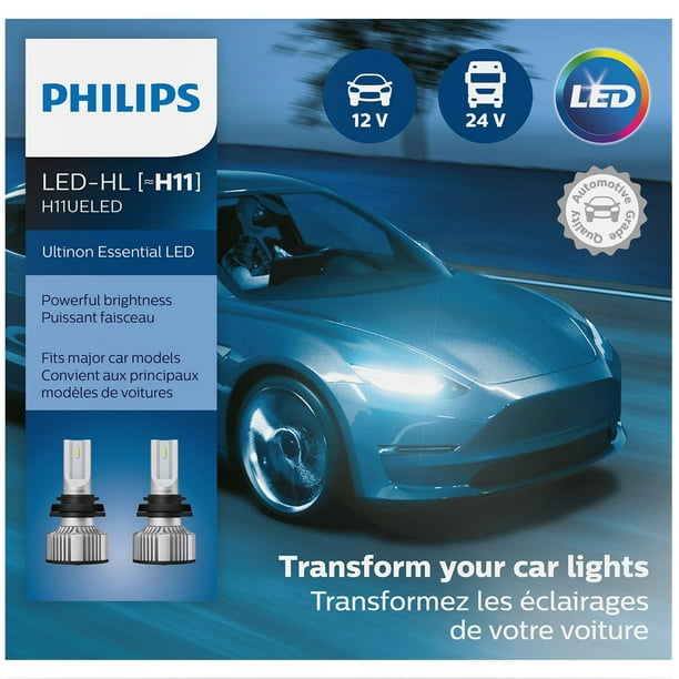 Philips H11 Ultinon Essential LED Headlights, Pack of 2 - Walmart.ca