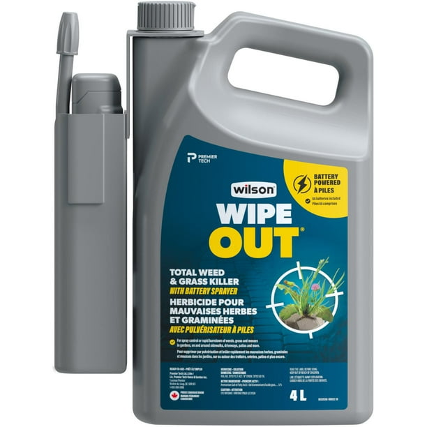 WILSON WIPEOUT Total Weed & Grass Killer, Fast-acting, non-selective ...