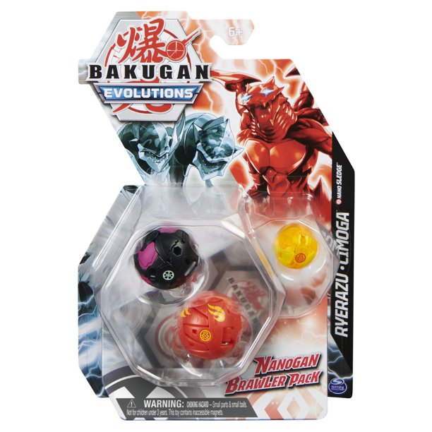 Bakugan Evolutions Nanogan Brawl Pack with 2 Bakugan (Ryerazu and ...
