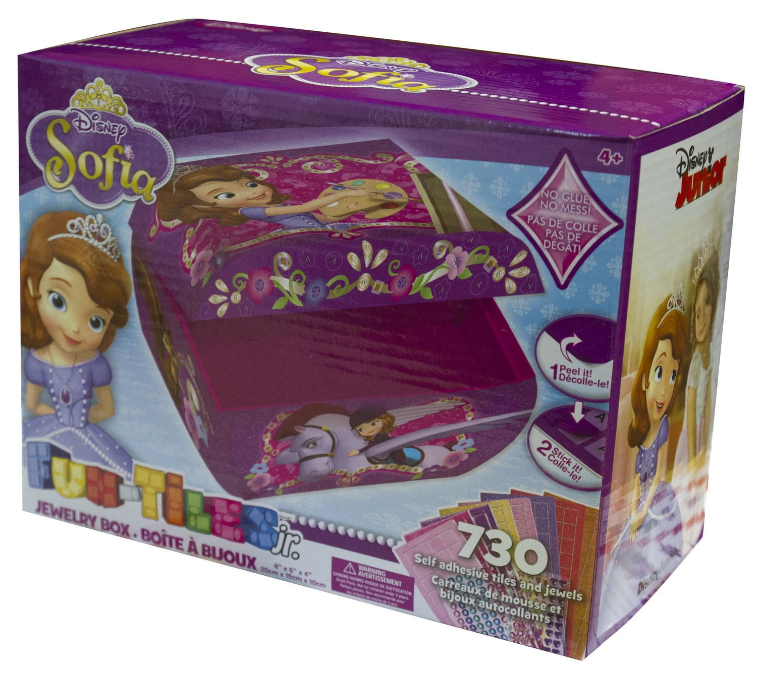Disney Funtiles Sofia Jewellery Box self-adhesive Craft Kit | Walmart ...