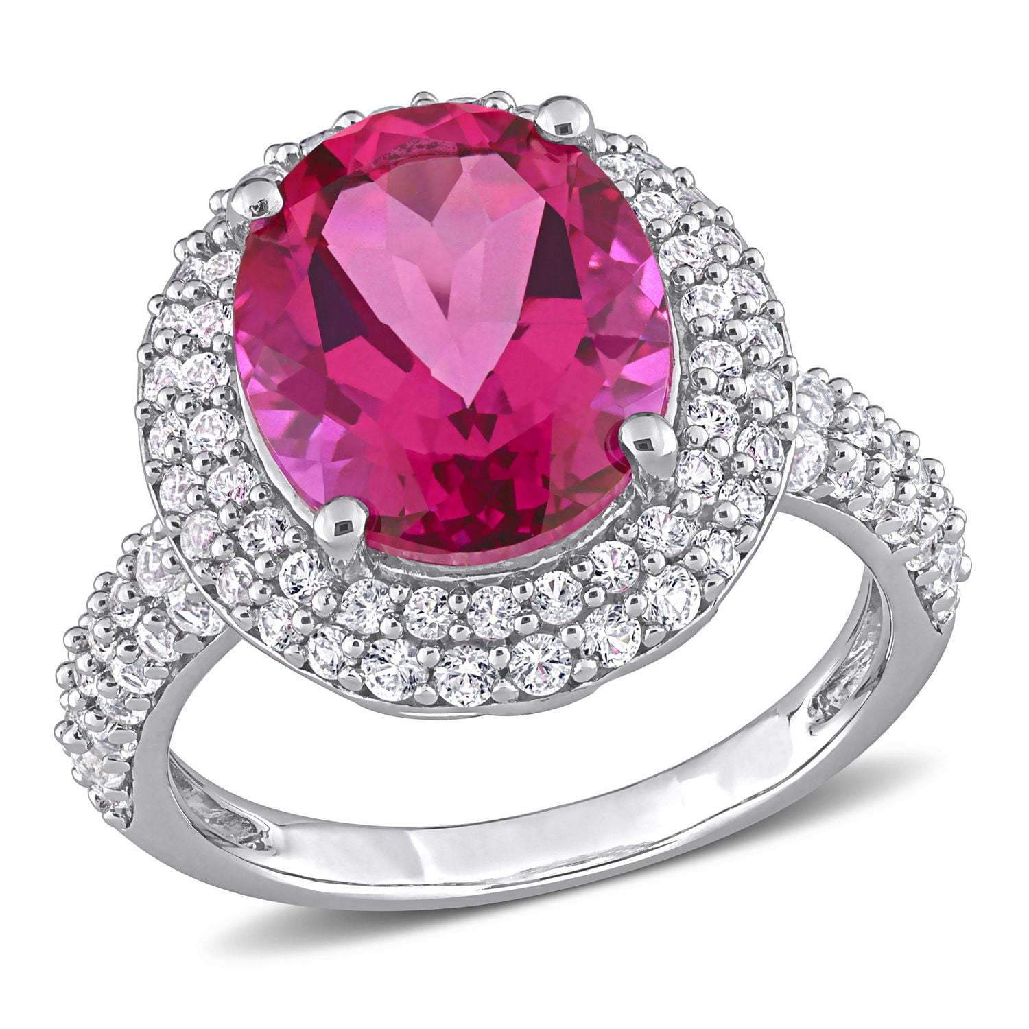 Click here for Miabella 7-1/7 Carat T. G.W. Pink Topaz And Create... prices