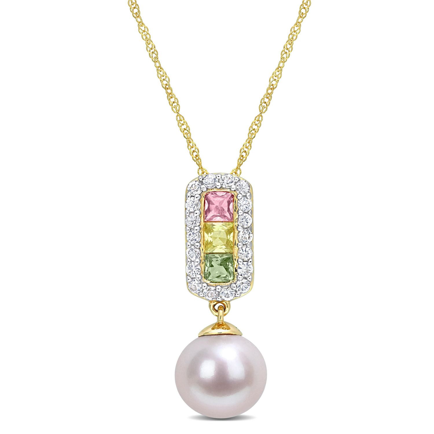 Click here for Miabella Freshwater Cultured Pearl And 7/8 Carat T... prices