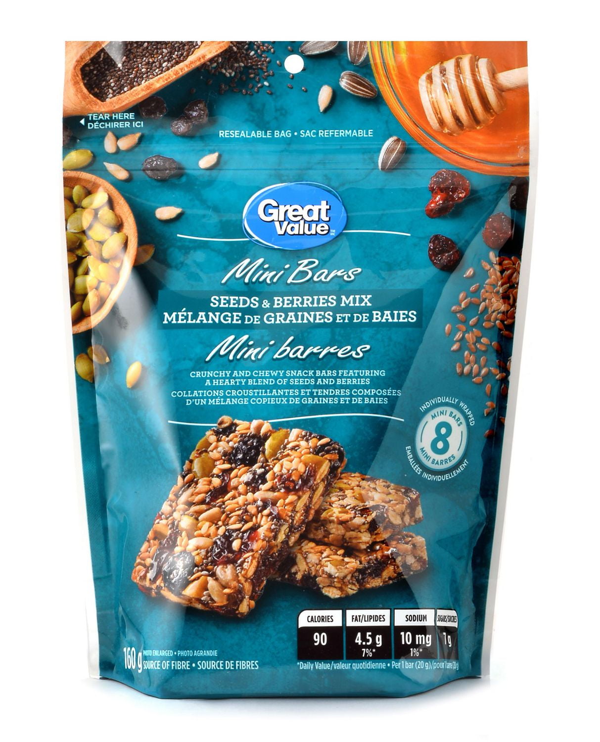 Great Value Mini Bars Seeds & Berries Mix | Walmart Canada