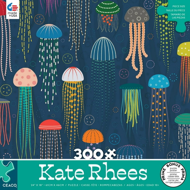 Kate Rhees - Jellyfish - Oversized 300 Piece Jigsaw Puzzle - Walmart.ca