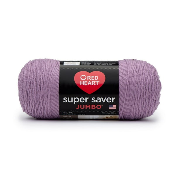 Red Heart® Super Saver® Jumbo Yarn, Acrylic #4 Medium, 14oz/396g, 744 ...
