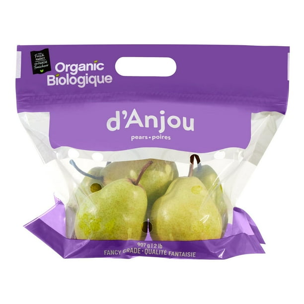 Organic D’Anjou Pears, Your Fresh Market, 907 g (2 lb) - Walmart.ca