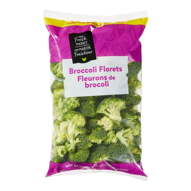 Your Fresh Market Broccoli Florets, 907 g - Walmart.ca