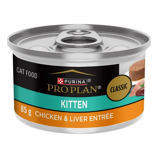 Purina Pro Plan Development Chicken & Liver Entrée, Wet Kitten Food 85 ...