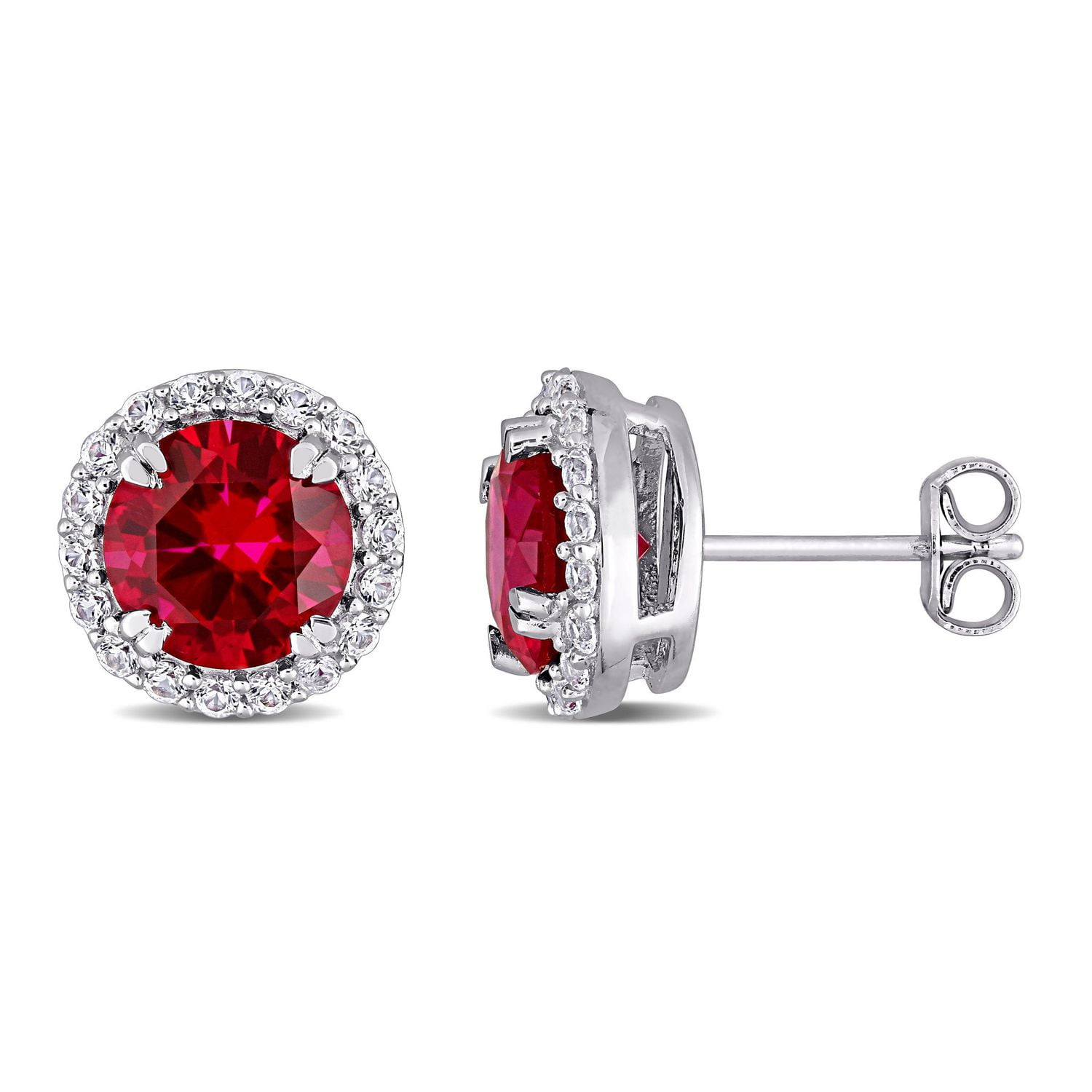 Click here for Miabella 5-1/2 Carat T. G.W. Created Ruby And Crea... prices