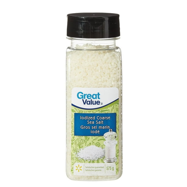 Great Value Coarse Sea Salt, 575 g - Walmart.ca