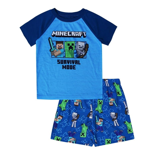Minecraft Knit Sleep 2 Piece PJ set - Kids, Sizes XS-L - Walmart.ca