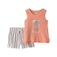 Carter's Child of Mine Baby Boy 2-Piece Short Set - Orange Palm ...