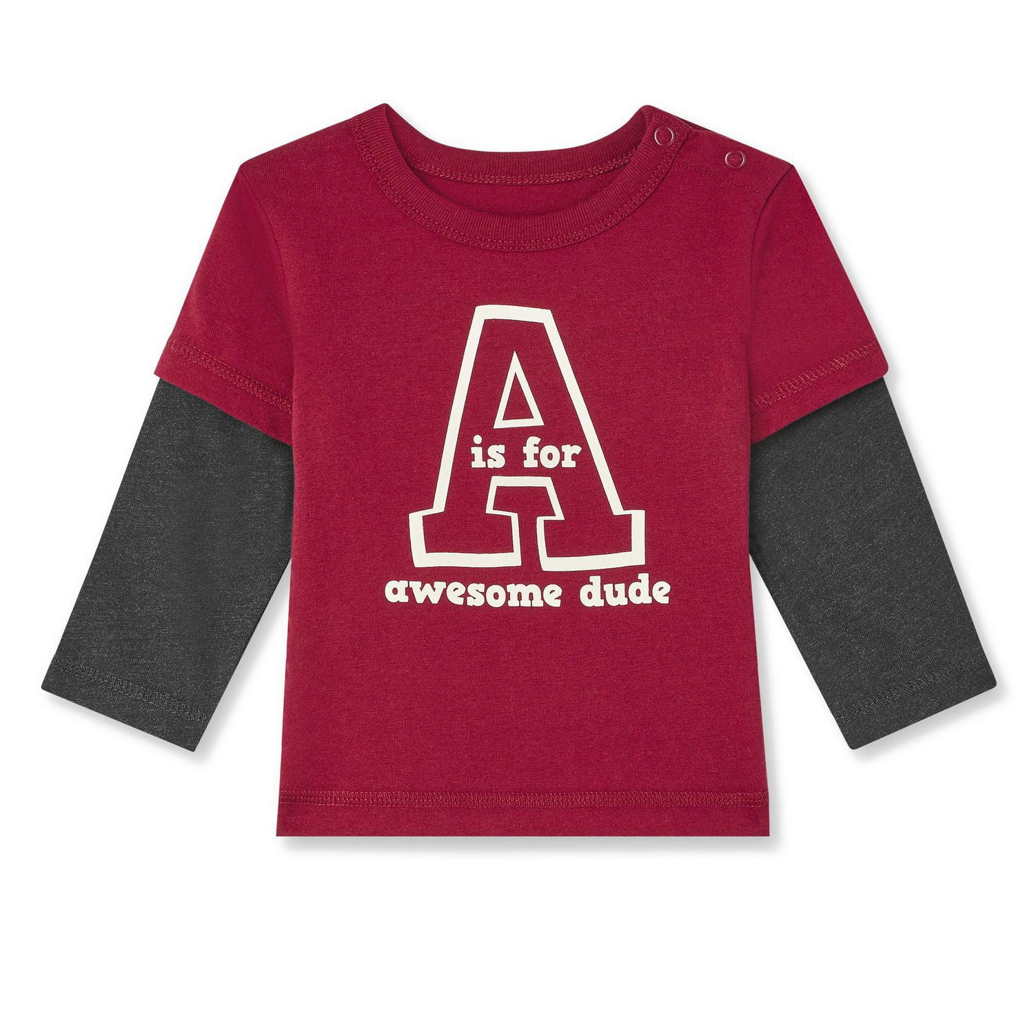 George Baby Boys' Long Sleeve Fooler Top | Walmart Canada