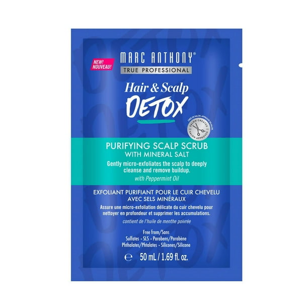 Marc Anthony Hair & Scalp Detox Purifying Scalp Scrub with Mineral Salt ...