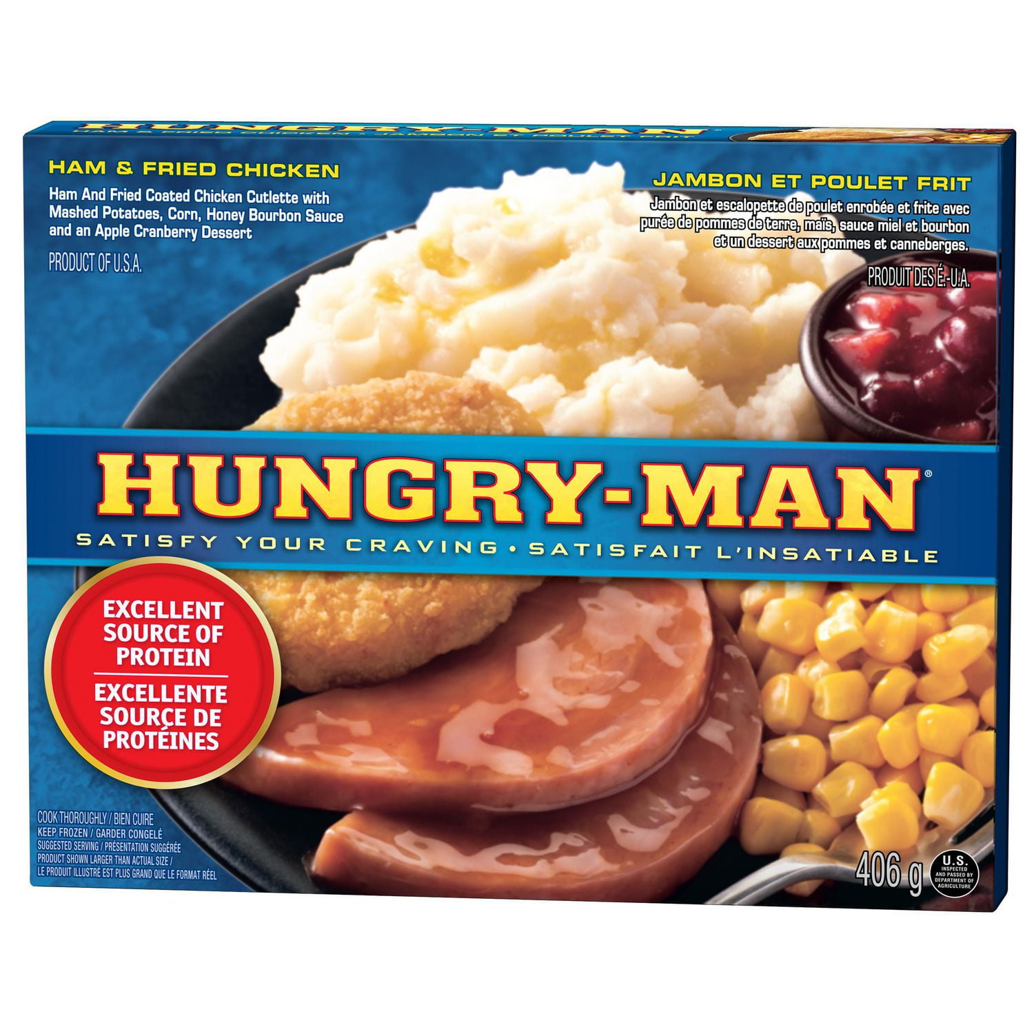 Hungry-Man Ham And Fried Chicken Frozen Meals | Walmart Canada