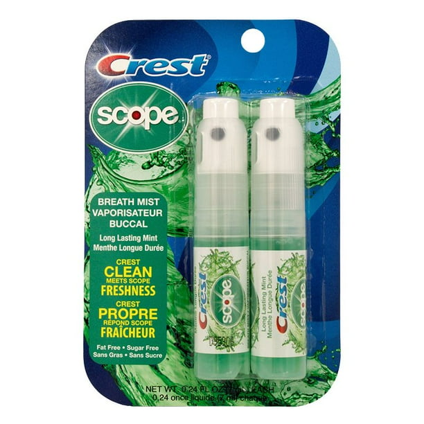 Crest Scope Original Breath Mist 7mL - 2pk, Crest Breath Mist - Walmart.ca