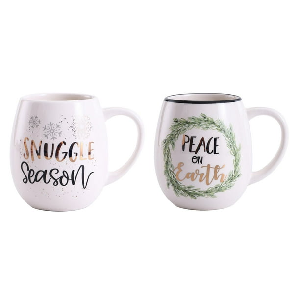 Holiday Time Snuggle & Peace Mug, 2-Piece - Walmart.ca