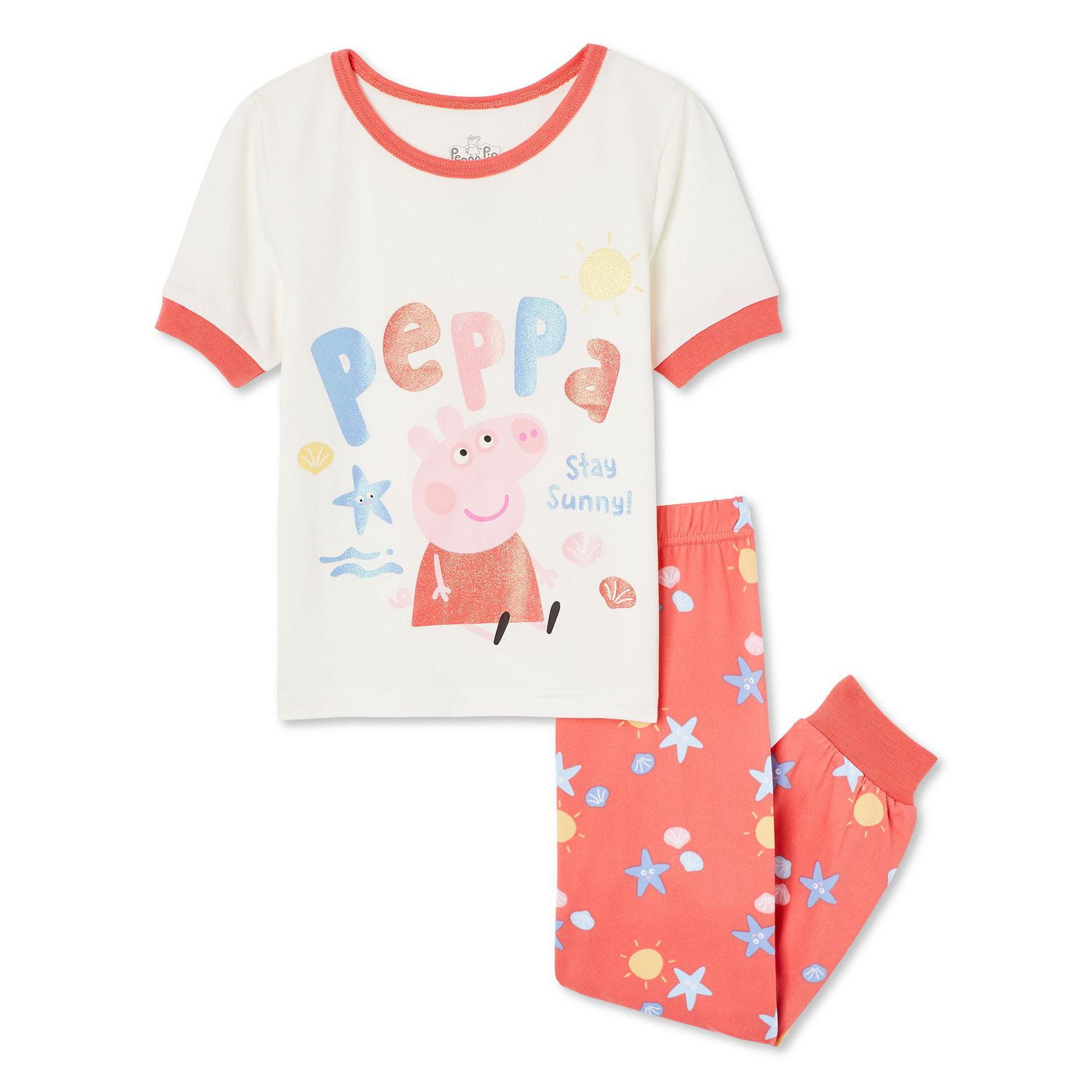 Peppa Pig Toddler Girls' Pajama 2-Piece Set, Sizes 2T-5T - Walmart.ca
