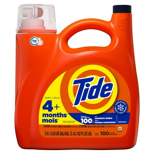 Tide Liquid Laundry Detergent, Original Scent, 3.9L - Walmart.ca