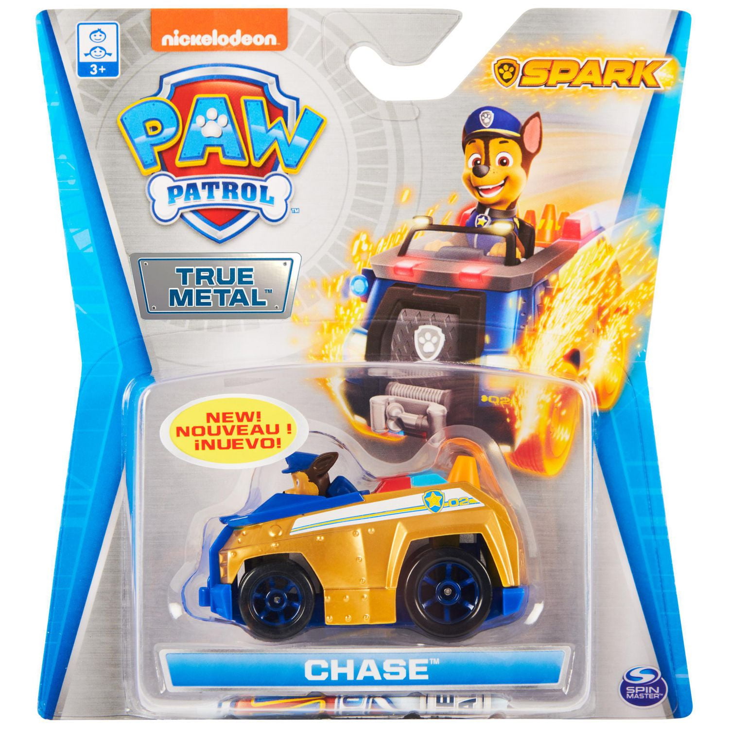 PAW Patrol, True Metal Chase Collectible Die-Cast Vehicle, Spark Series ...