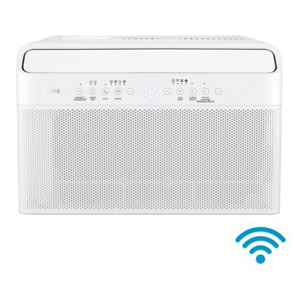 Midea U-Shape Smart Window Air Conditioner - White - 10,000-BTU - 450 ...