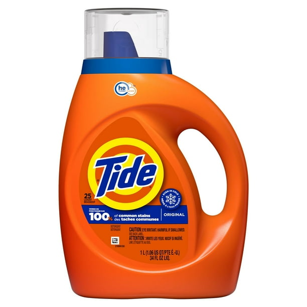 Tide Liquid Laundry Detergent, Original, HE Compatible, 1L - Walmart.ca