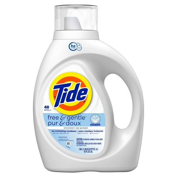 Tide Free & Gentle Liquid Laundry Detergent, 1.86L - Walmart.ca