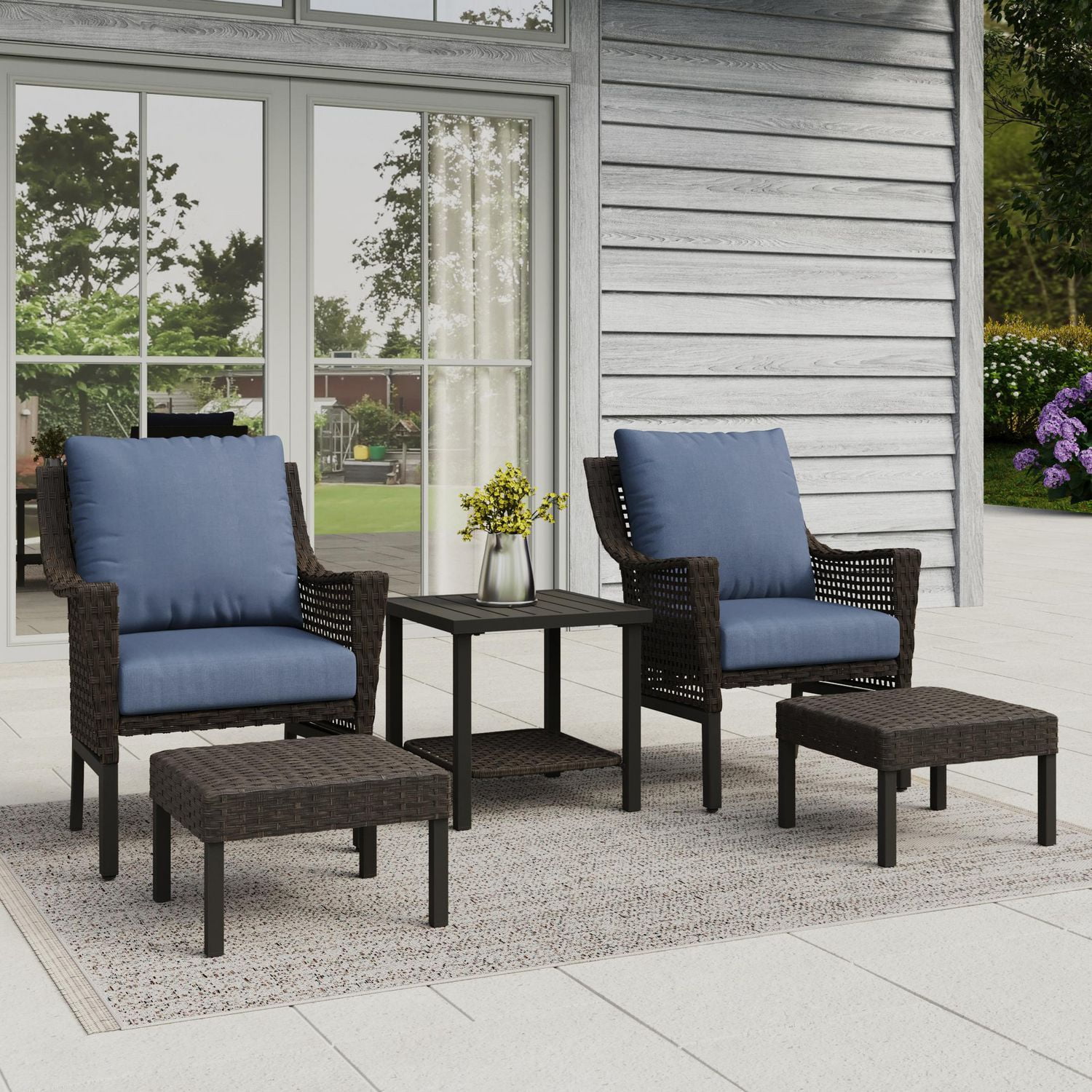 HOMETRENDS Belmont 5-Piece Patio Chat Set - Walmart.ca