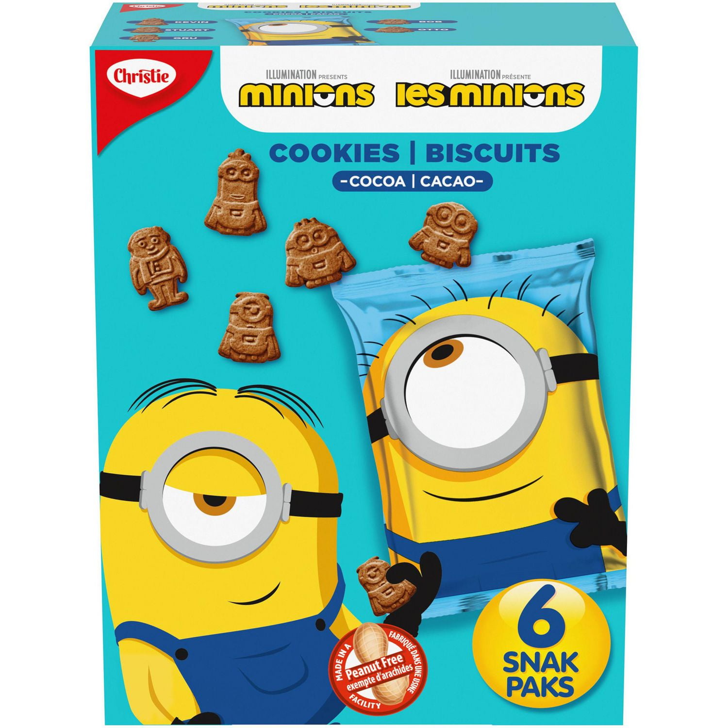 CHRISTIE Minions Cookies, Cocoa, 6 Snack Packs | Walmart Canada