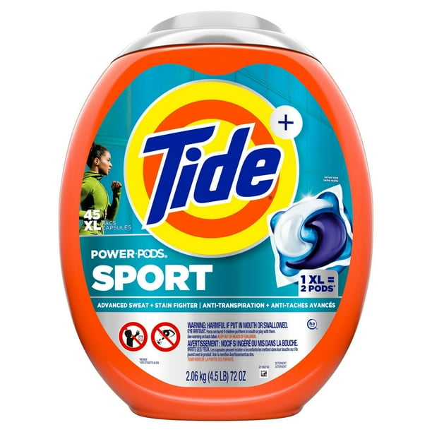 Tide Power Pods Laundry Detergent Pacs with Febreze Sport, Febreze ...