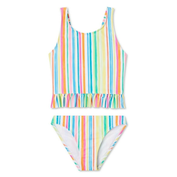 George Girls' Ruffle Tankini 2-Piece Set - Walmart.ca