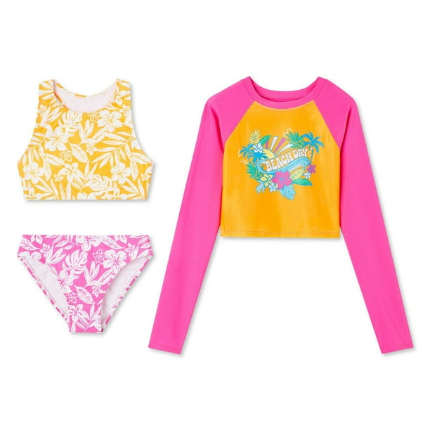 George Girls' Rash Guard 3-Piece Set - Walmart.ca