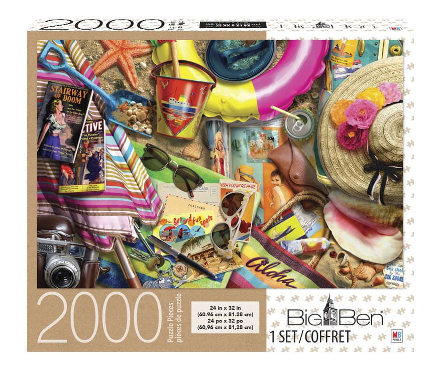 Cardinal Games Big Ben 2000-Piece Adult Jigsaw Puzzle - Vintage Holiday ...